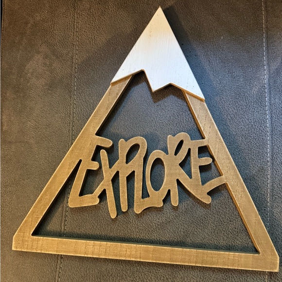 Wall Decor | Wooden Explore Wall Art | Poshmark